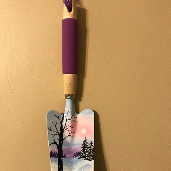 Wall Decor | Winter Scene Hand Painted Garden Shovel | Poshmark